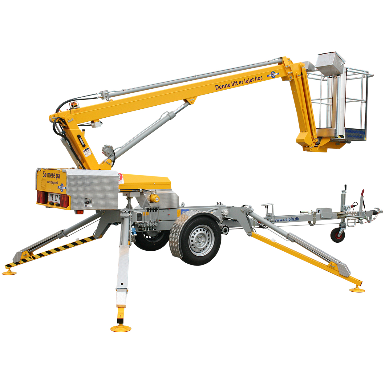 Lift: Omme 12 mtr. udlejning - Lifte - Byggelifte - Mandskabslifte mm.